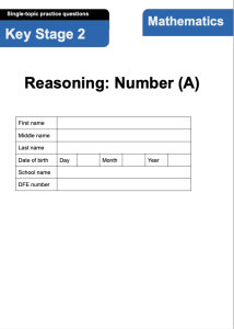 Reasoning – KS2 MATHS PRACTICE SATS