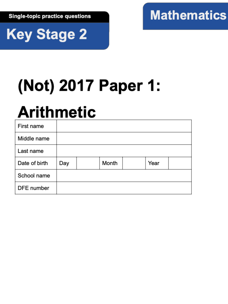 Papers – KS2 MATHS PRACTICE SATS